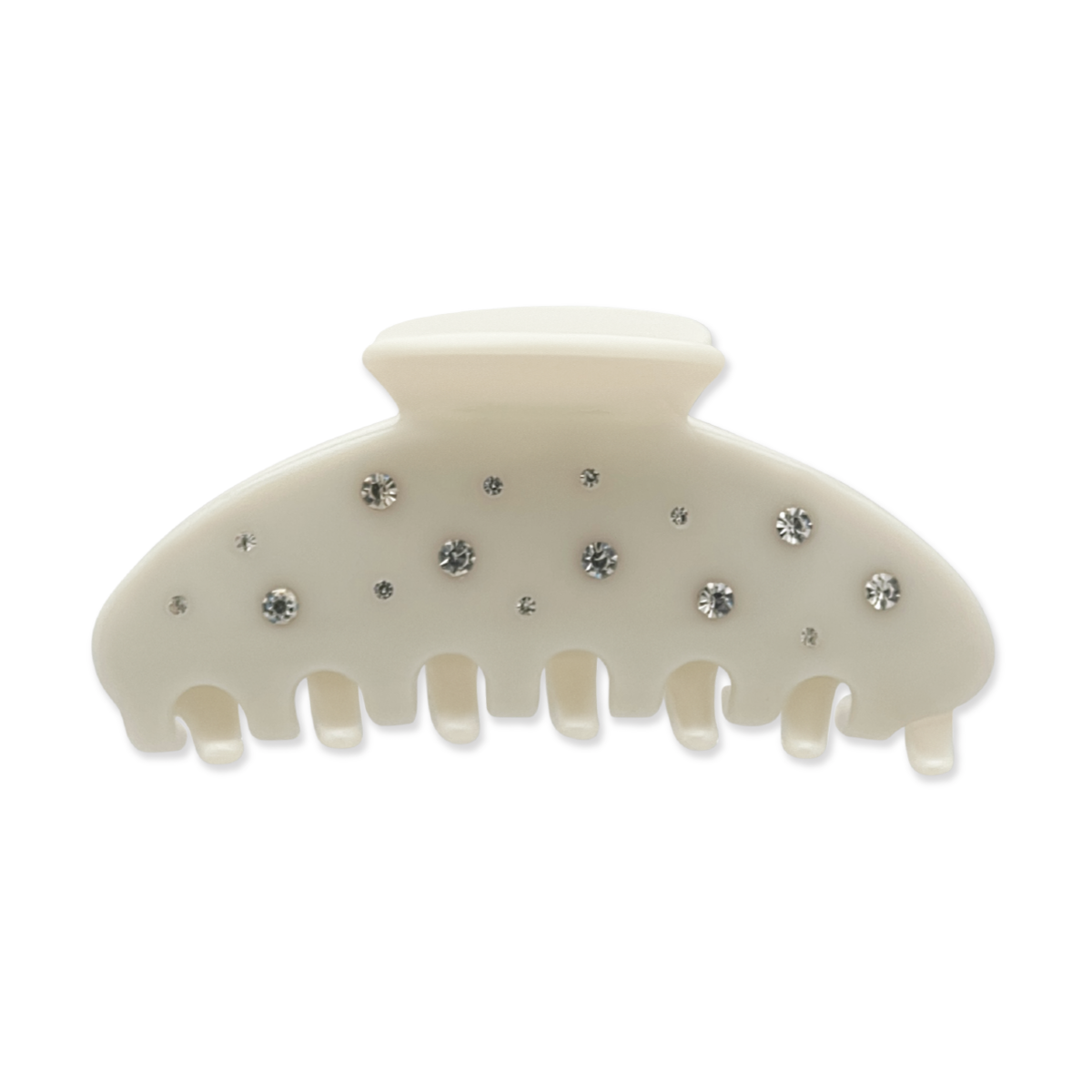 Diamond Claw Clip (White) – Clique Innovative Beverly Hills